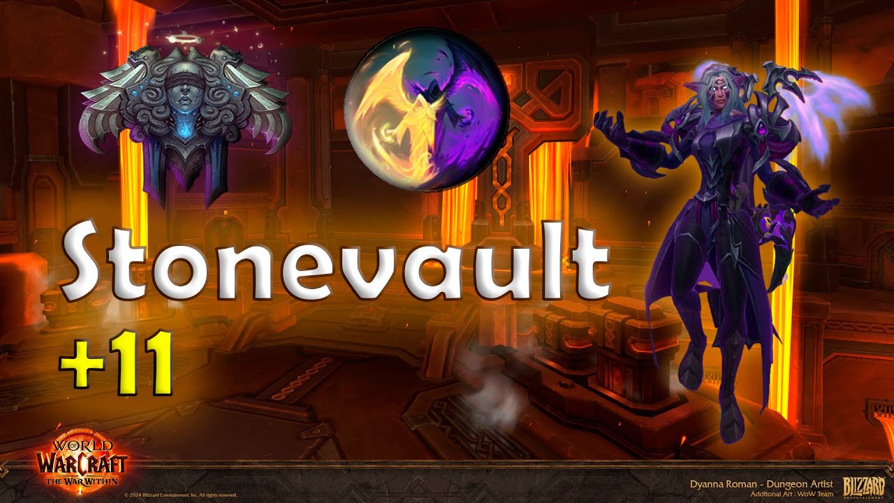 Shadow Priest POV - Mythic Stonevault +11 - TWW - YouTube