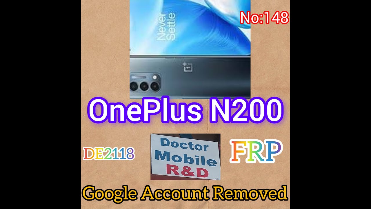 OnePlus N200 DE2118 FRP Done By Octoplus Box - YouTube