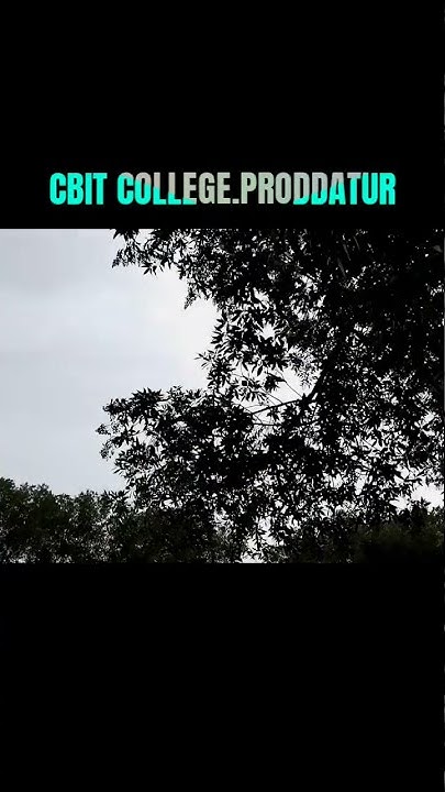 Beautiful College! ||CBIT|| #ytshorts #proddatur - YouTube