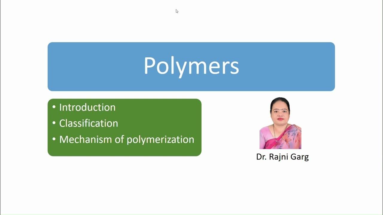 Polymers: introduction, classification, and mechanism - YouTube