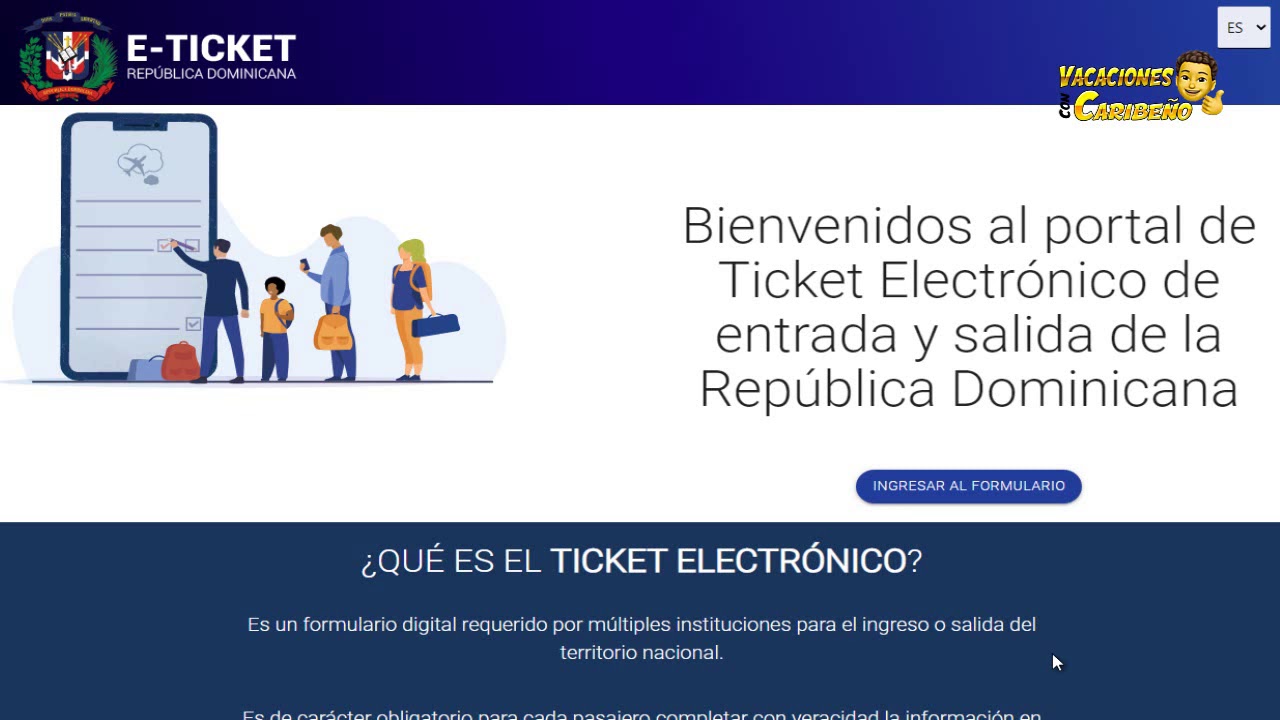 ¡ COMO RELLENADO de TICKET ELECTRÓNICO para ( entrada y salida a ...