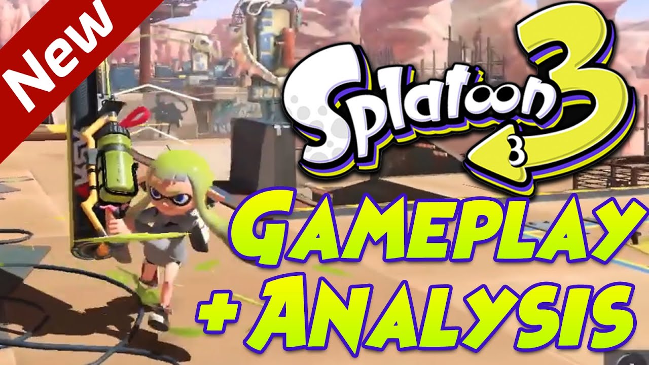 Splatoon 3 NEW Gameplay Observations & Analysis Scorch Gorge - YouTube
