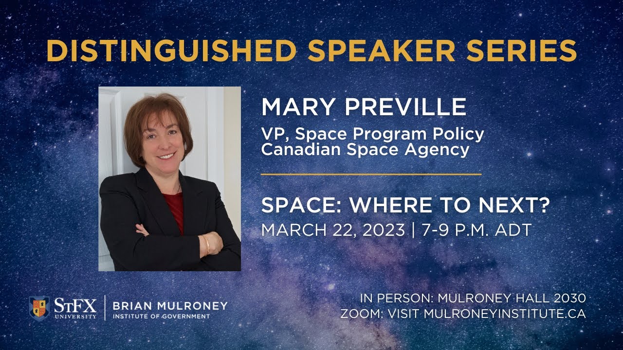 Distinguished Speakers Series: Mary Preville | #MulroneyInstitute - YouTube