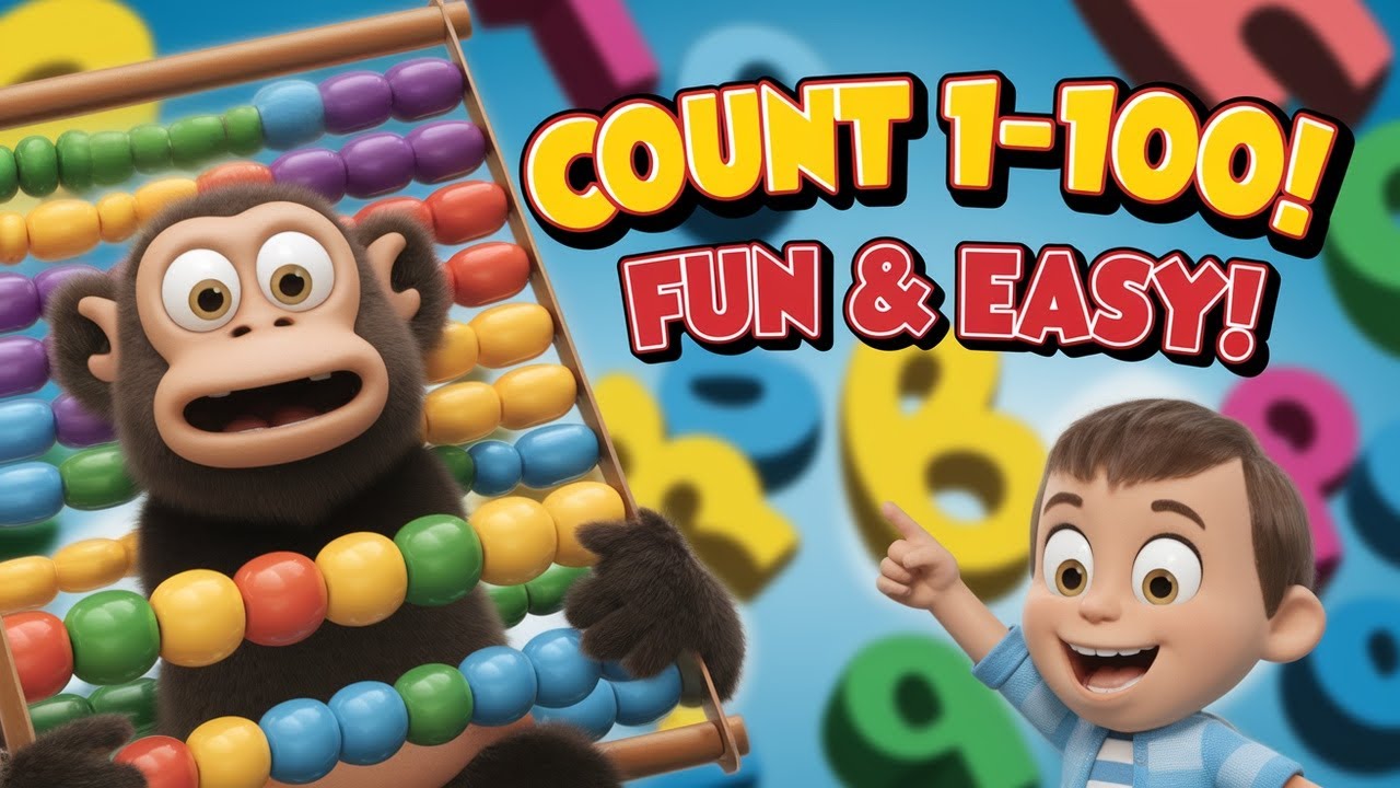 MOST FUN Way to Learn Counting from 1 to 100 - YouTube