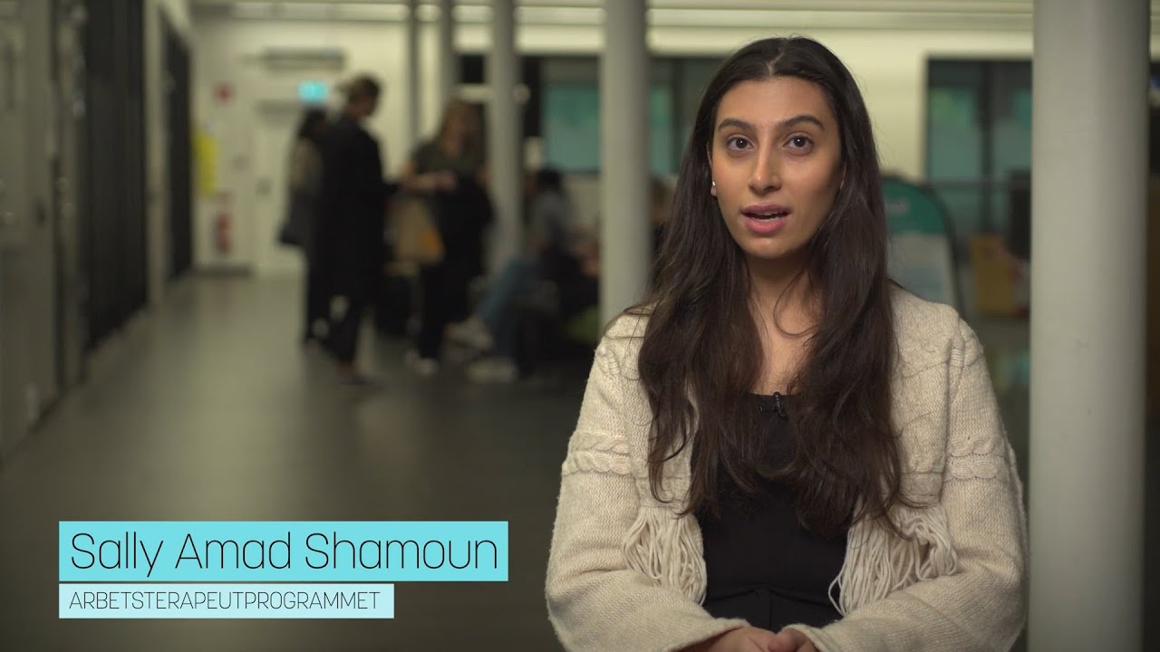 Sally Shamoun läser till arbetsterapeut i Norrköping - YouTube