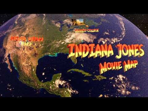 Indiana Jones trilogy Movie Map timeline - Follow Indy across the world ...