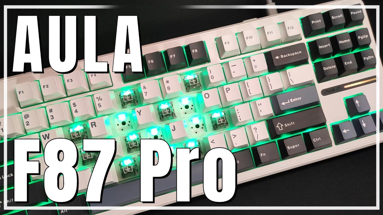 AULA F87Pro 人気№1のメカニカルキーボードレビュー - YouTube
