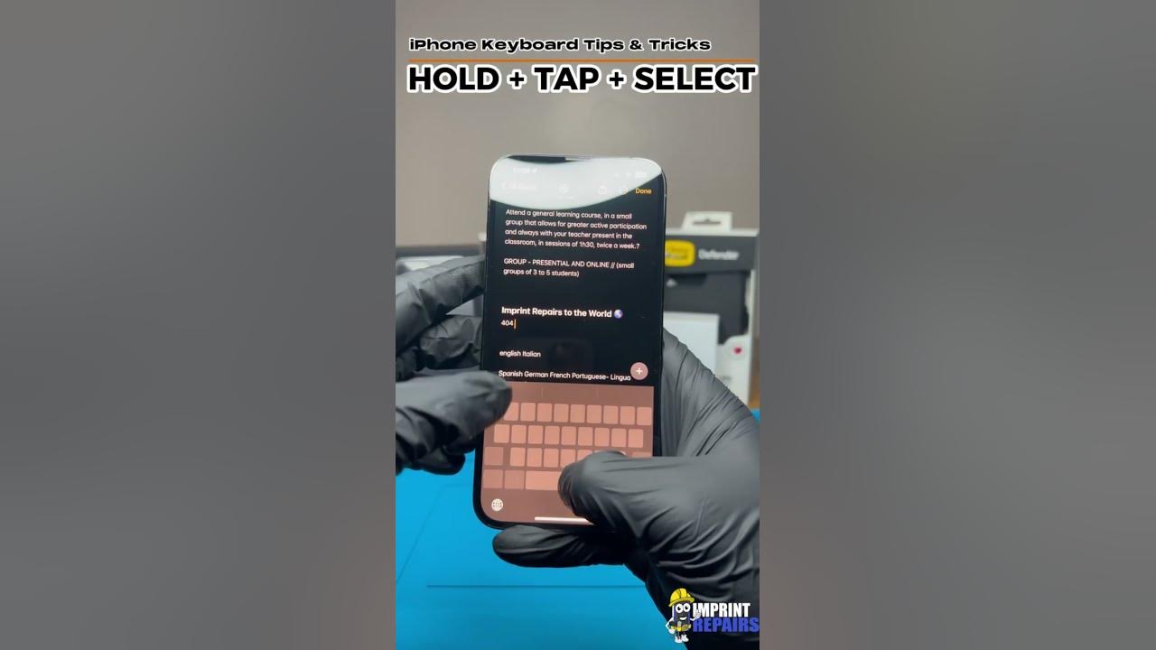 iPhone Keyboard Tips + Tricks: How to Select Text - YouTube