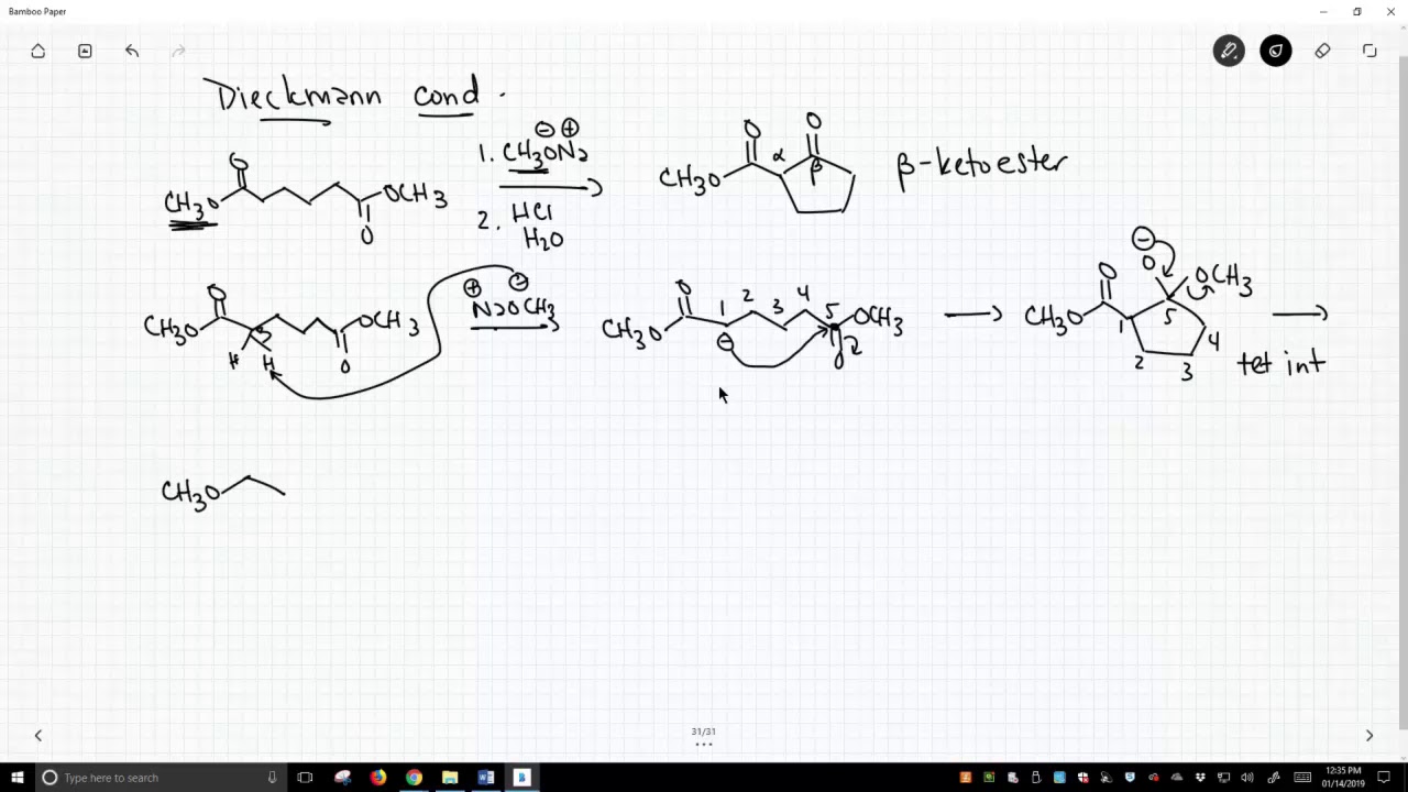 Dieckmann condensation - YouTube