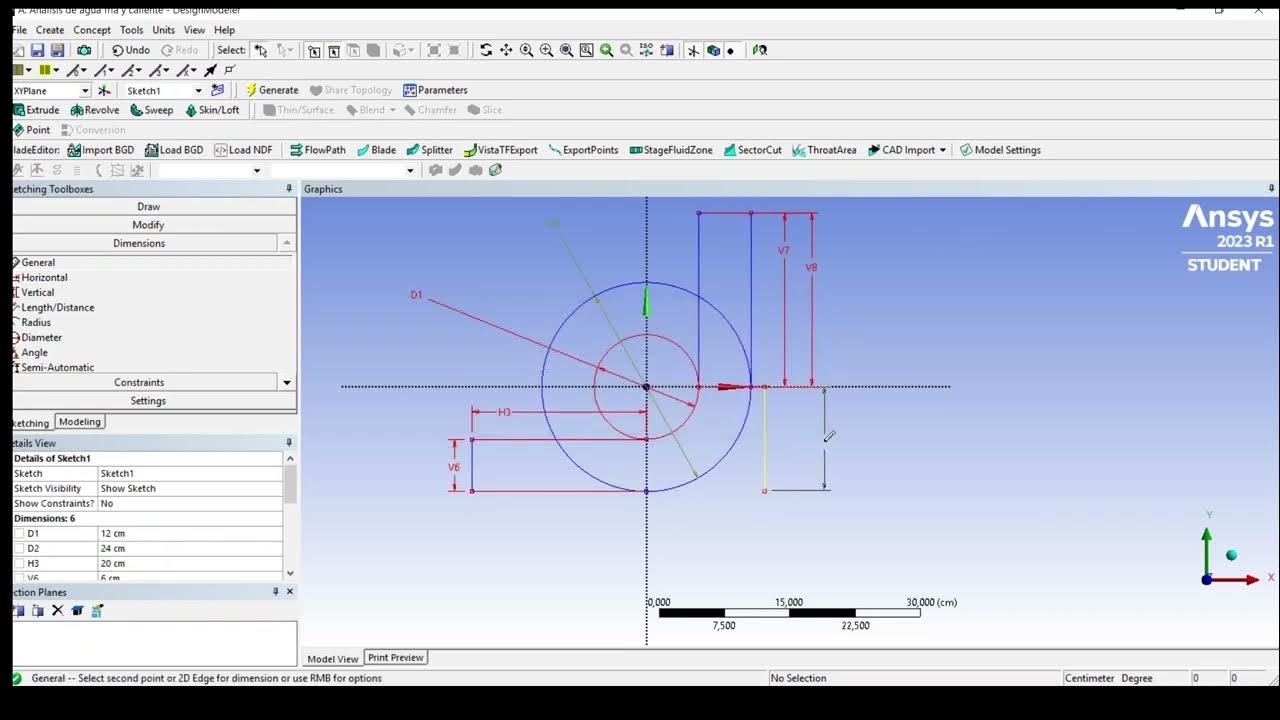 ANSYS FLUENT 2D MEZCLA - YouTube