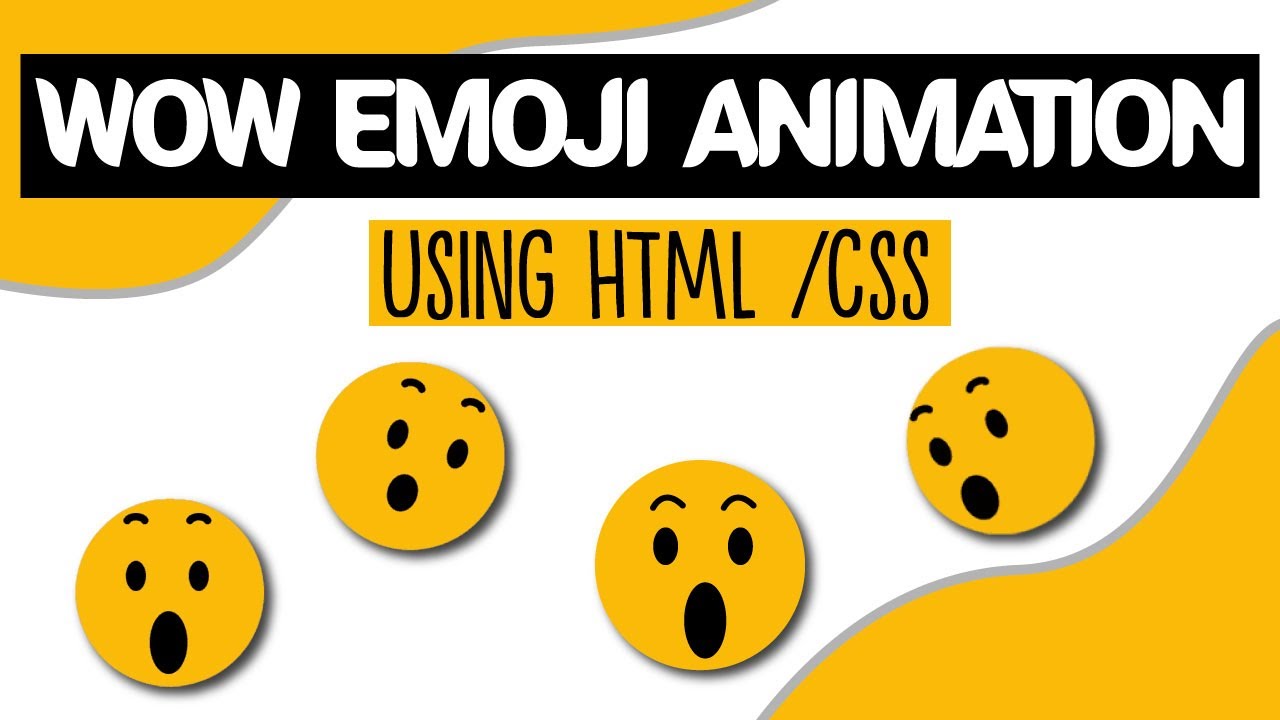 Wow Emoji Animation | Part - 4 | Css Animation Effects - YouTube