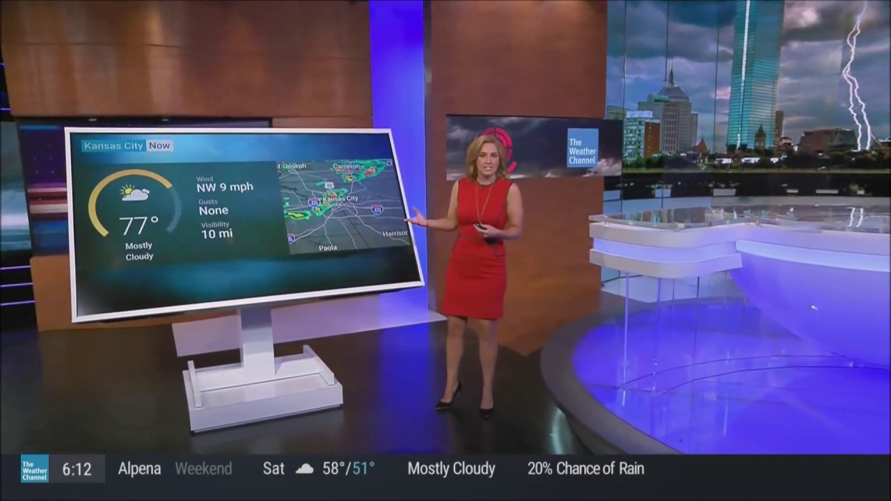 Alex Wilson VERY SEXY Short Red Dress 10/2/19 - YouTube