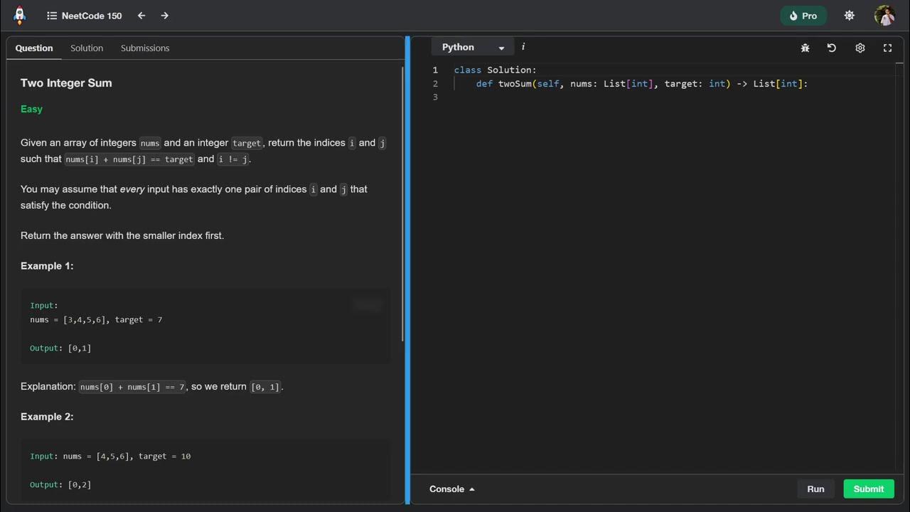 Solving "Two Sum" | Episode 3 of Neetcode's Leetcode Roadmap - YouTube