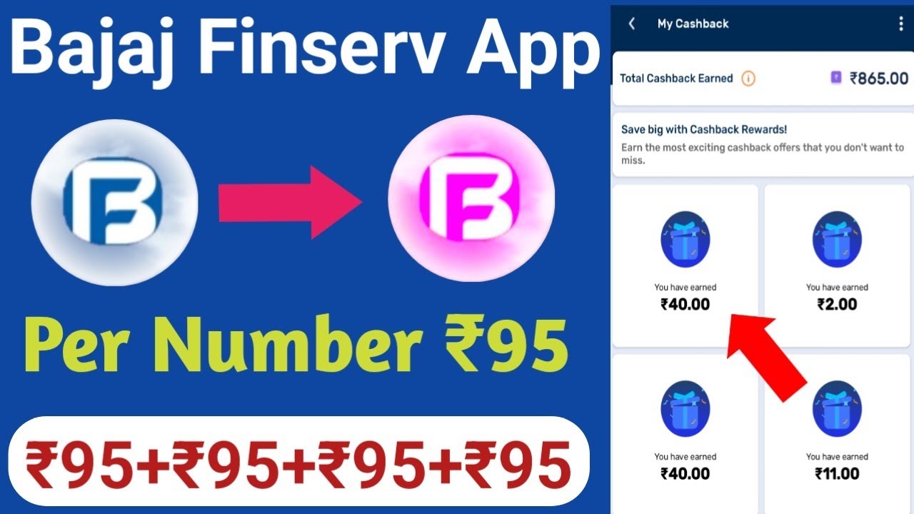 Bajaj finserv App Unlimited Trick | Bajaj finserv App Per Number ₹95 ...