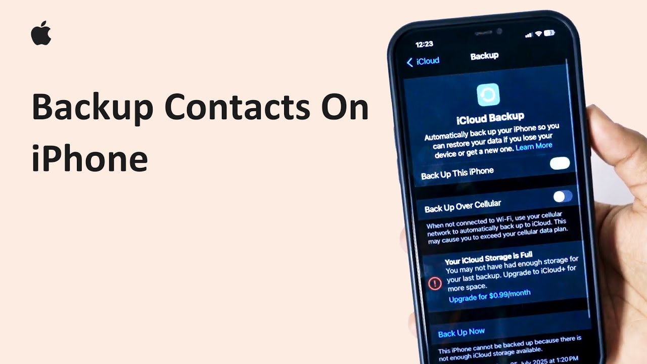 How To Backup Contacts On iPhone 2026 | Save iOS Contacts To iCloud ...