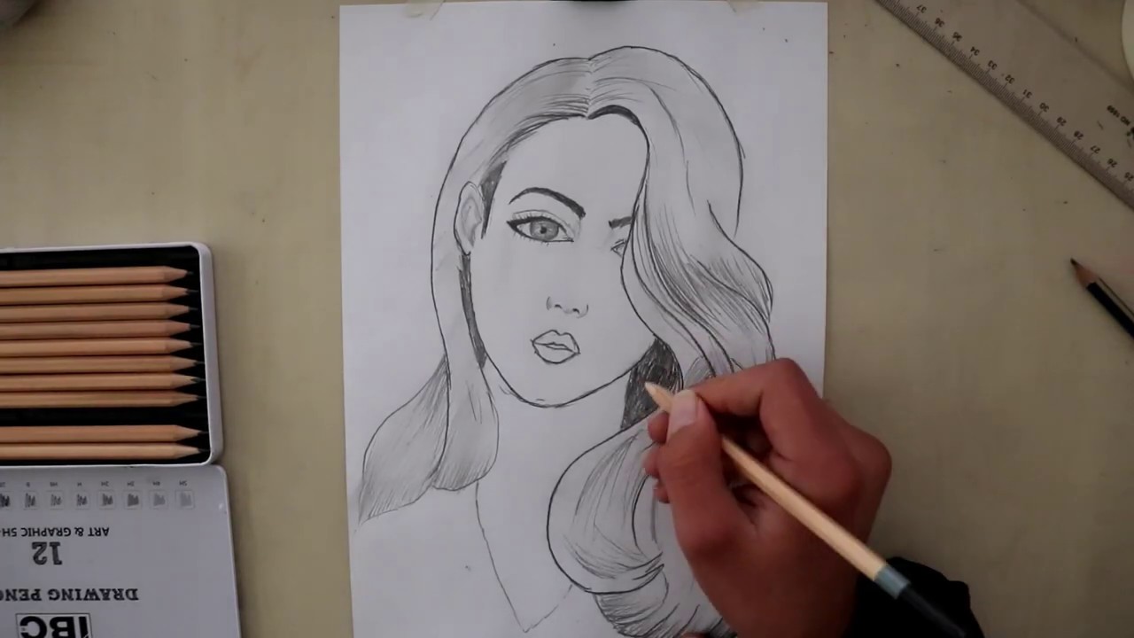 How To Draw A Giel Step By Step _ 51 - YouTube