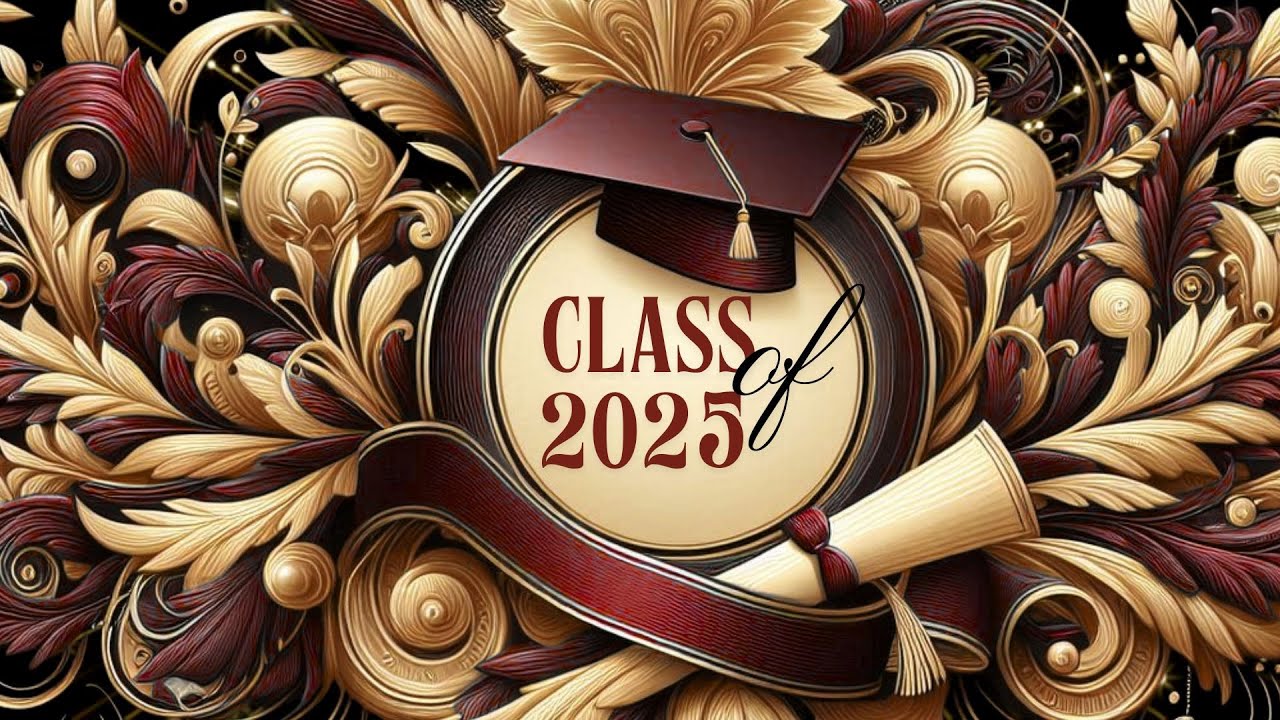 4-Hour Graduation Celebration Background | Luxurious Maroon, Burgundy ...