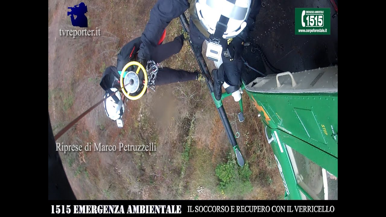 SOCCORSO E RECUPERO CON IL VERRICELLO 1515 EMERGENZA AMBIENTALE - YouTube