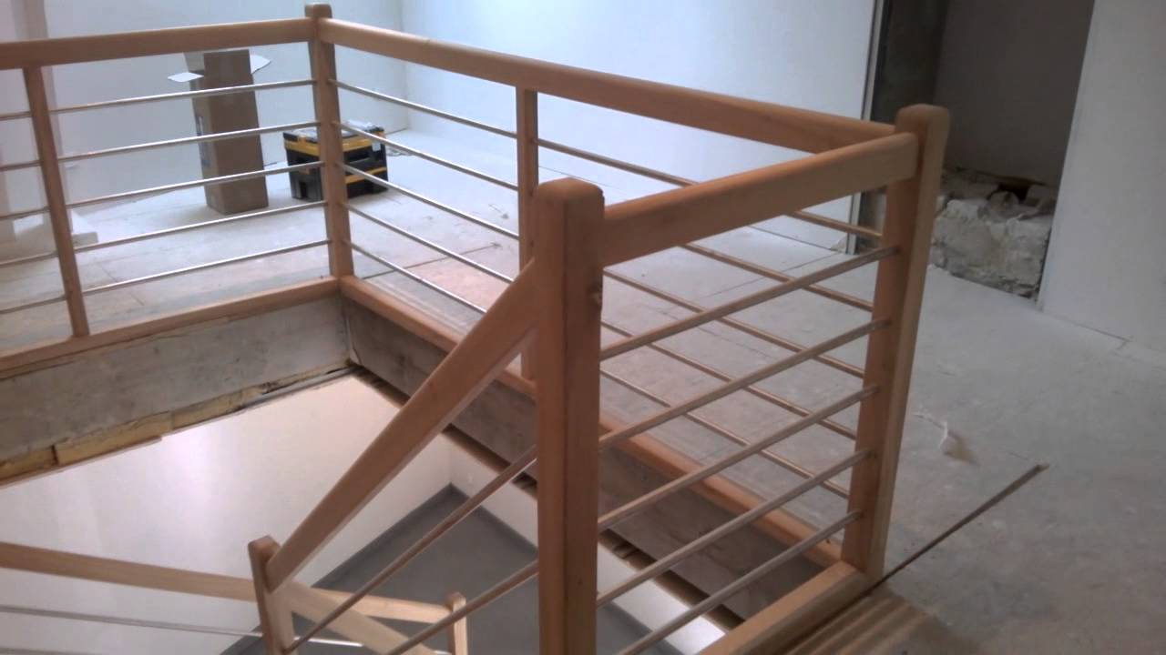escalier à collets égaux à retour d'équerre. - YouTube
