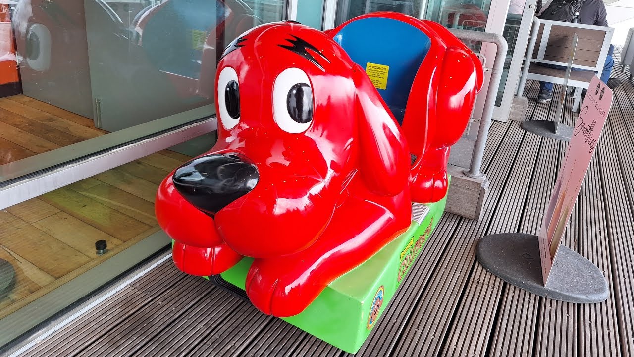 2000s Jolly Roger Clifford The Big Red Dog Kiddie Ride - YouTube