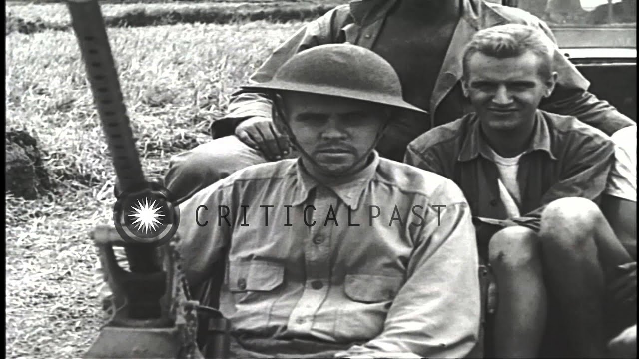 U.S. POWs, rescued from a Japanese prison camp, en route to American ...