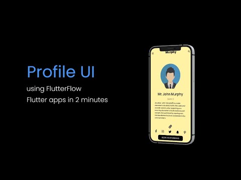 USER DETAIL UI IN FLUTTERFLOW || UI IN 5 MINS || JOOKATE'S FLUTTER - YouTube