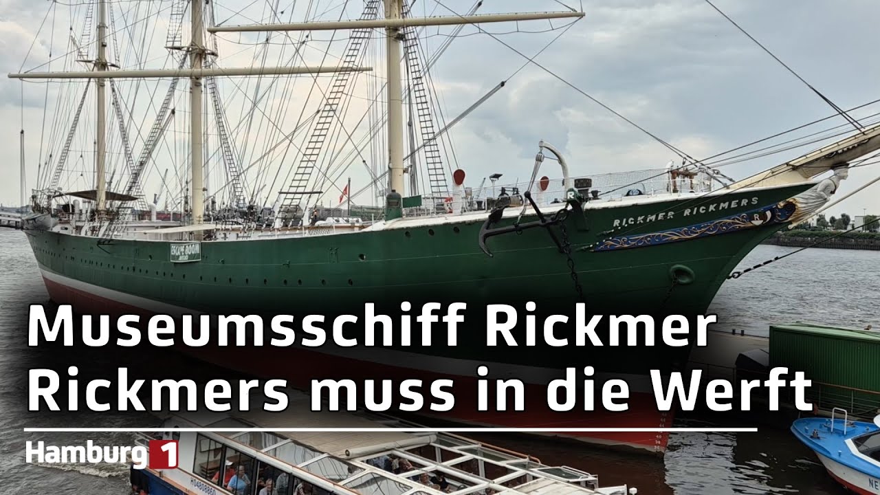 Rickmer Rickmers: Historisches Segelschiff fährt zur Generalüberholung ...