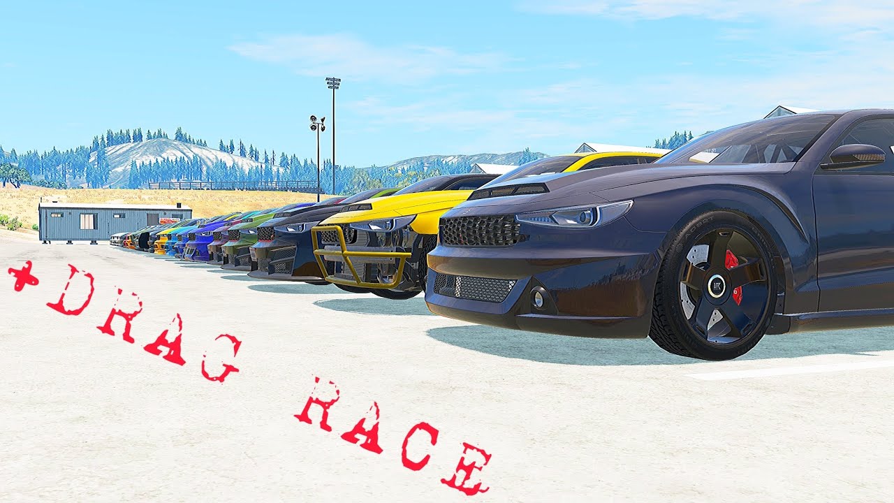 Bruckell Bastion | DRAG RACE ALL Models - BeamNG.drive - YouTube