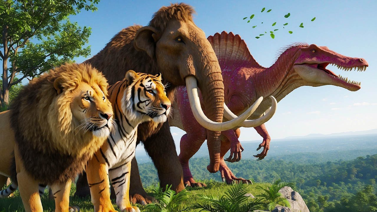 Giant Mammoth & Dinosaur Bond – A Heartwarming Prehistoric Adventure ...