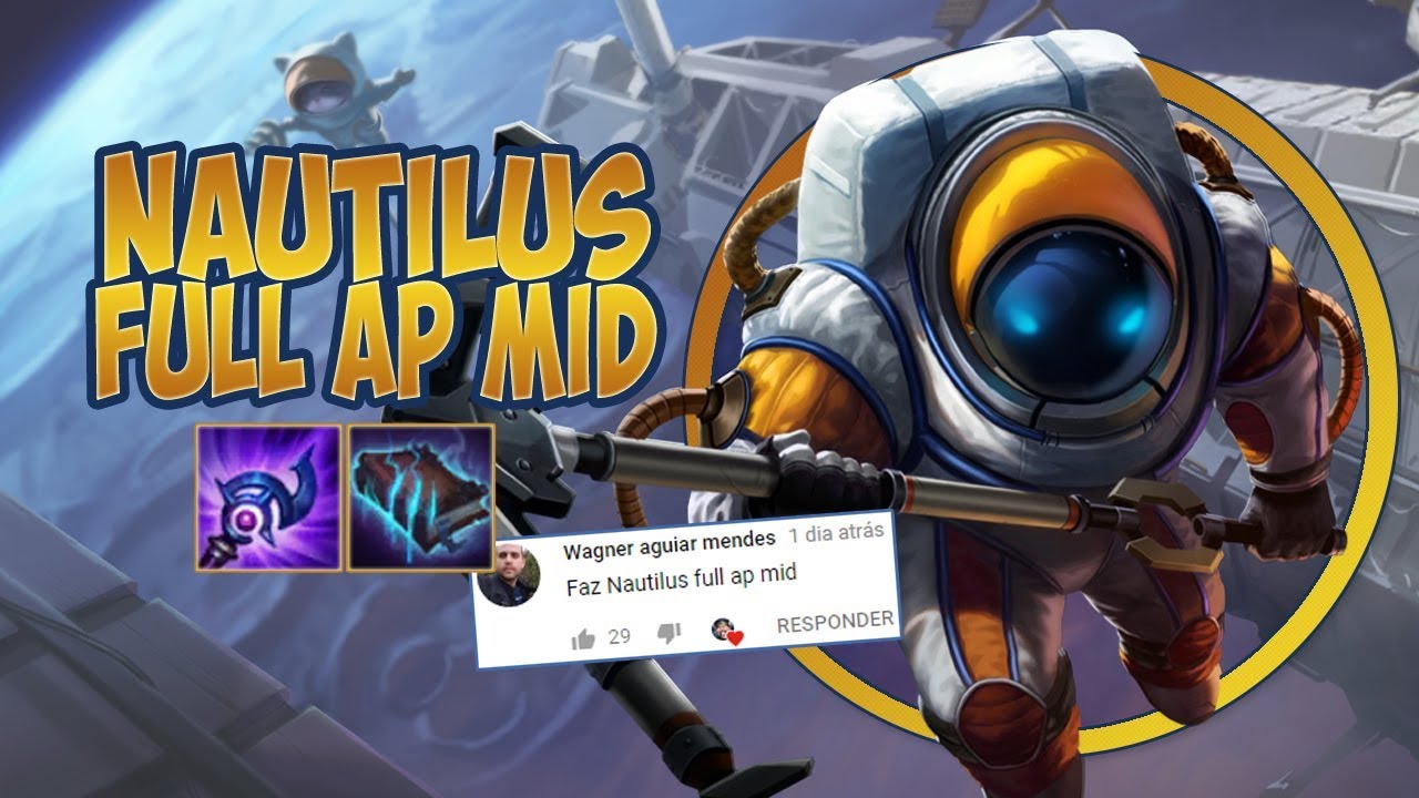 NAUTILUS MID FULL AP! KHA'ZIX MOISÉS NÃO CONSEGUE! - 11/1/4 - MÉC! #161 ...