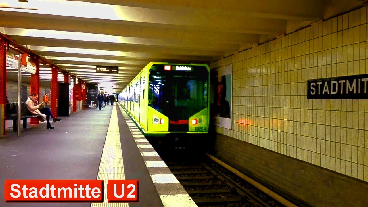 Stadtmitte U2 : U-Bahn Berlin ( BVG A3L92 - HK ) - YouTube