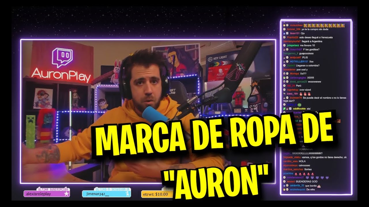 AURONPLAY HABLA SOBRE SU MARCA DE ROPA - YouTube