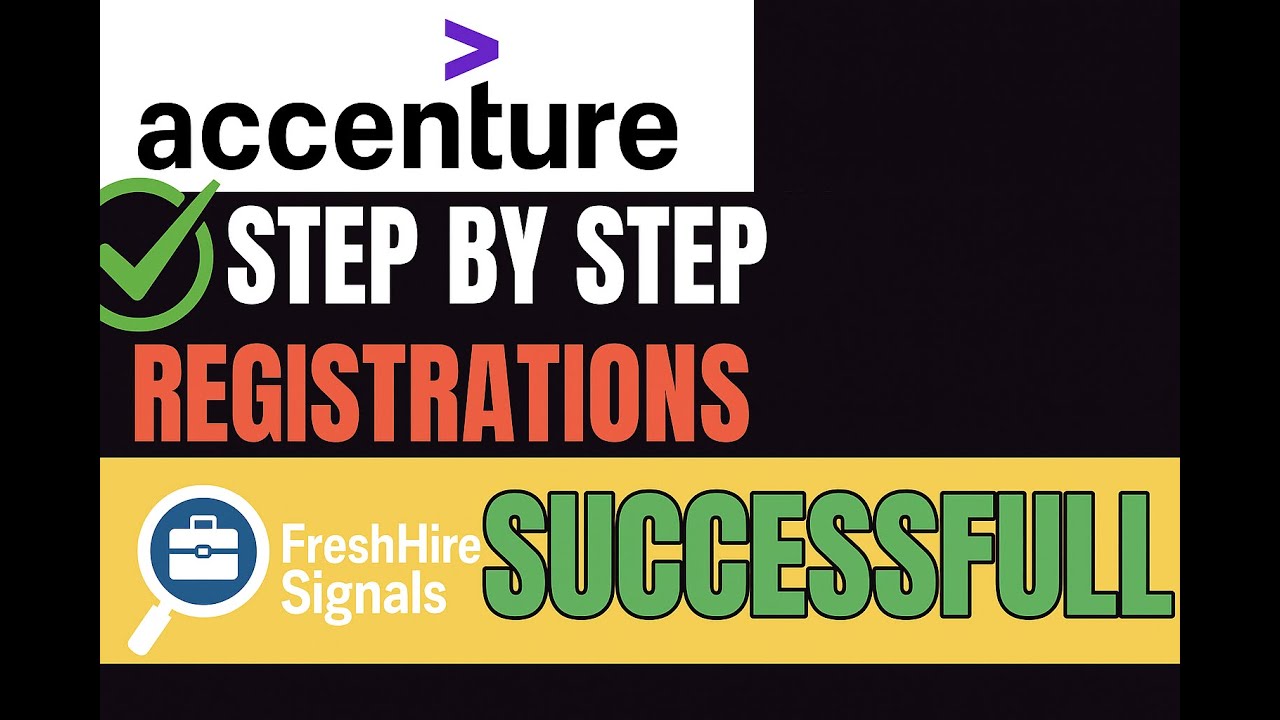 Accenture Step By Step Registration 2025 | Complete Guide for Accenture Hiring | No Rejection ...