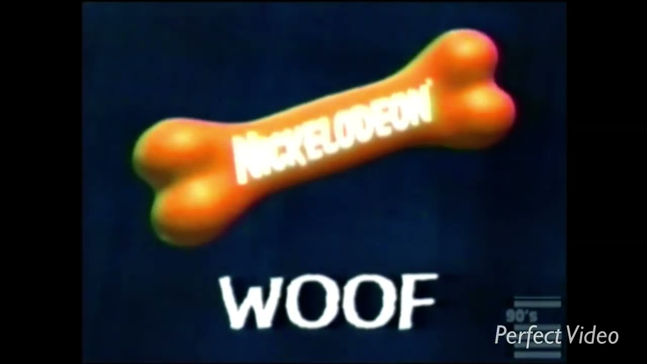 Nickelodeon “blue static” bumper [1996]: Dog Bone - WOOF - YouTube