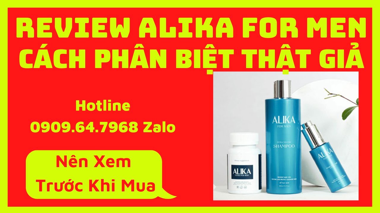 Bóc Trần Bộ Tóc Alika For Men Gồm Viên Uống Alika, Serum Alika, Dầu Gội ...