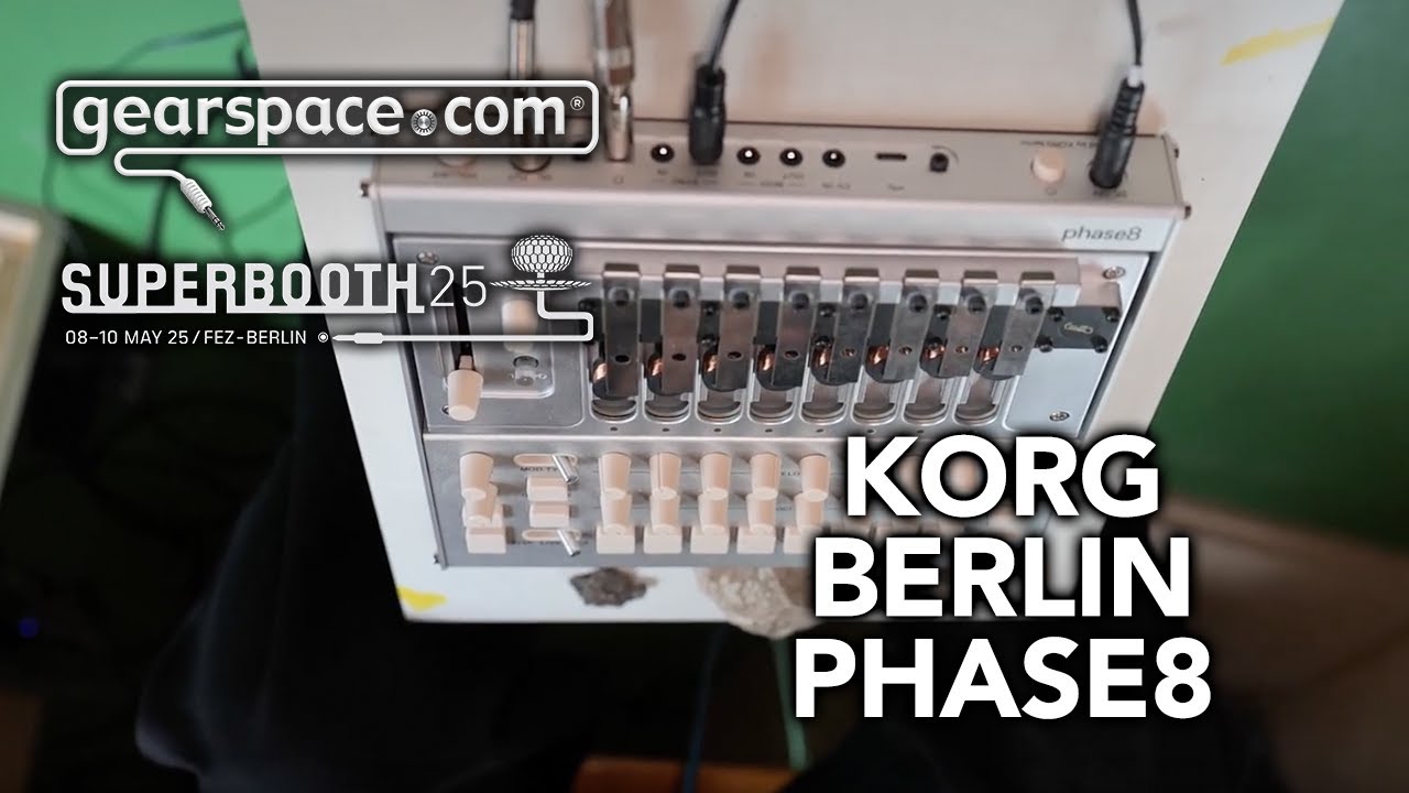 Korg Berlin Phase8 - Gearspace @ Superbooth 2025 - YouTube