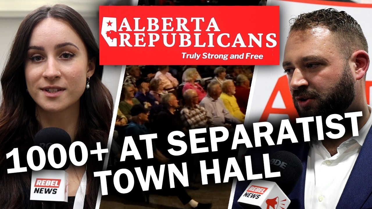 Alberta Republican Party rallies for independence at packed Red Deer town hall - YouTube