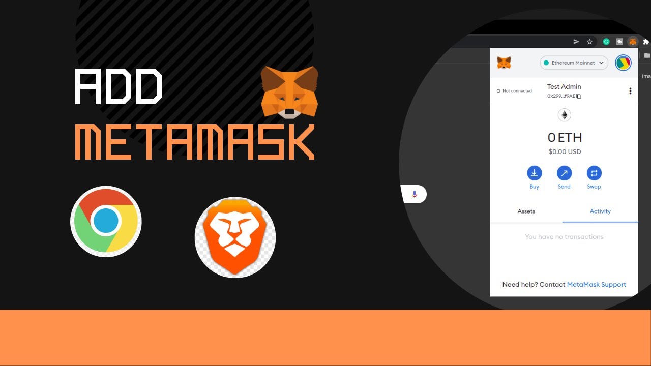 How to add metamask to Chrome || Brave browser || Blockchain - YouTube