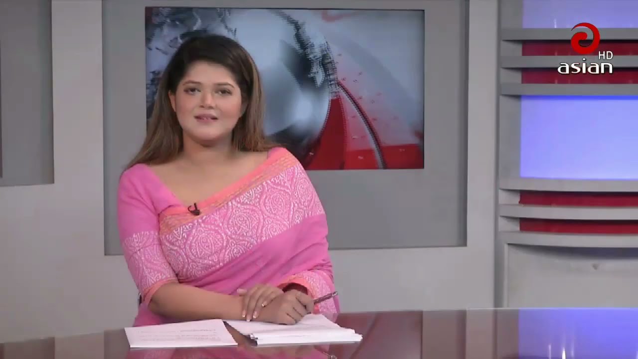 Bangladeshi Asian TV News Presenter Sarah Mahajabin - YouTube