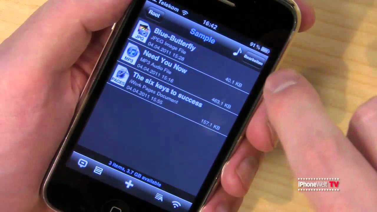 Test iPhone App "PHONE DRIVE" - YouTube