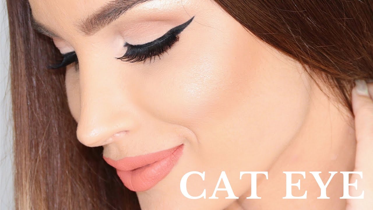 COMO DELINEAR LOS OJOS PASO A PASO (CAT EYE) | Marta Collell - YouTube
