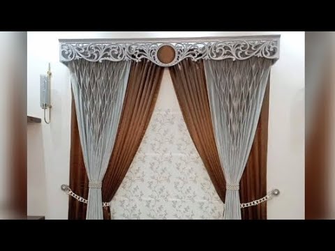best curtain design in Pakistan curtain with box pelmits velvet fabrics ...