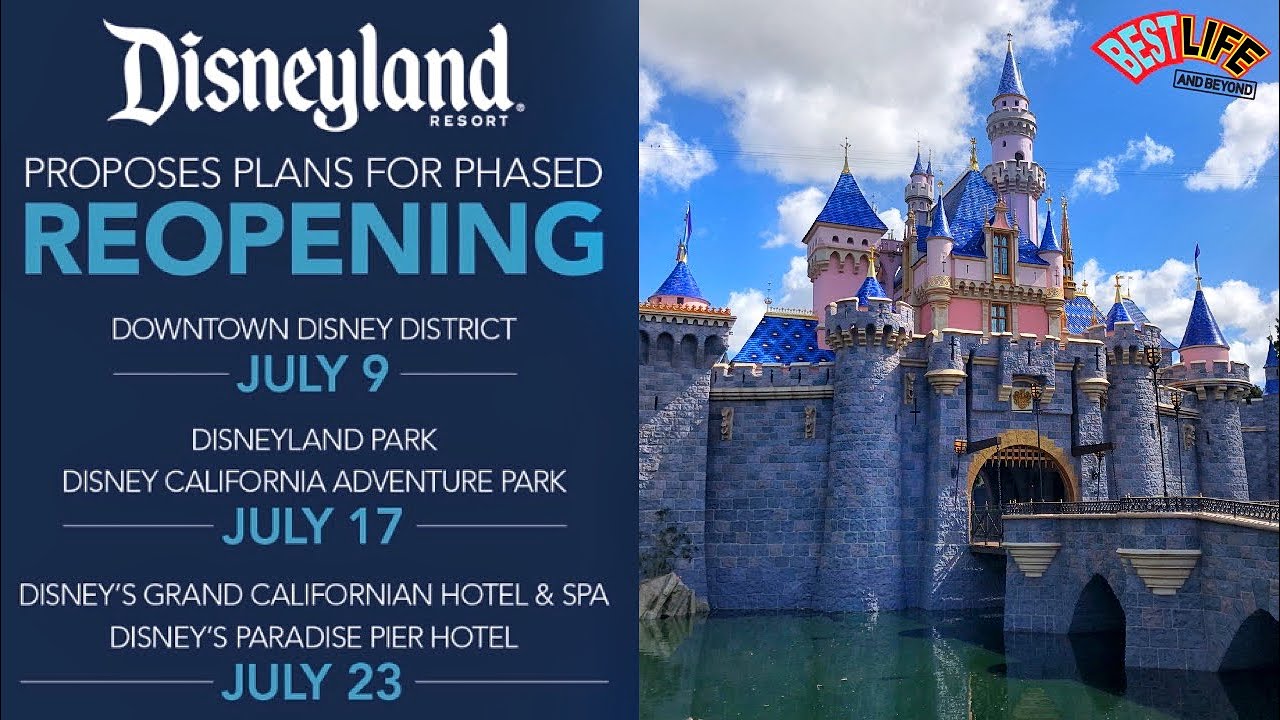 Big News!! It’s Finally Here..DISNEYLAND OFFICIAL REOPENING PLANS! Our ...