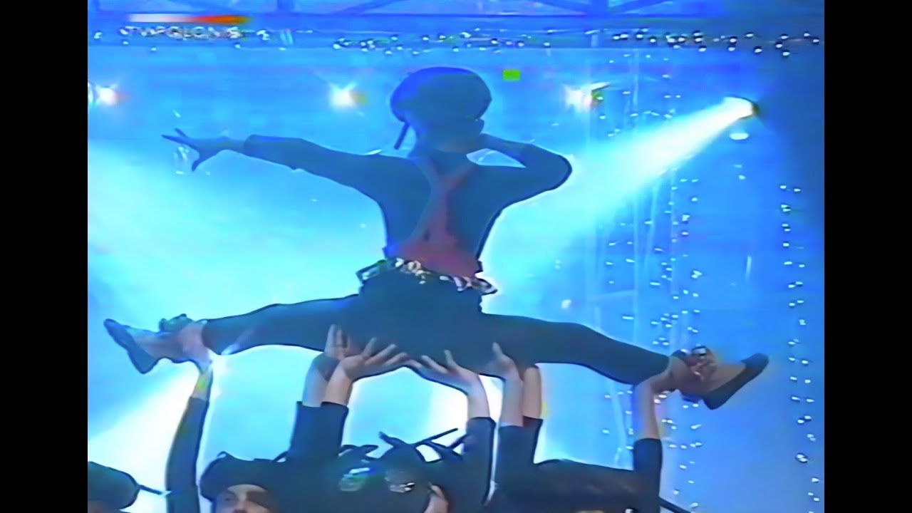 Beautiful young dancers show off their dancing skills and flexibility ...