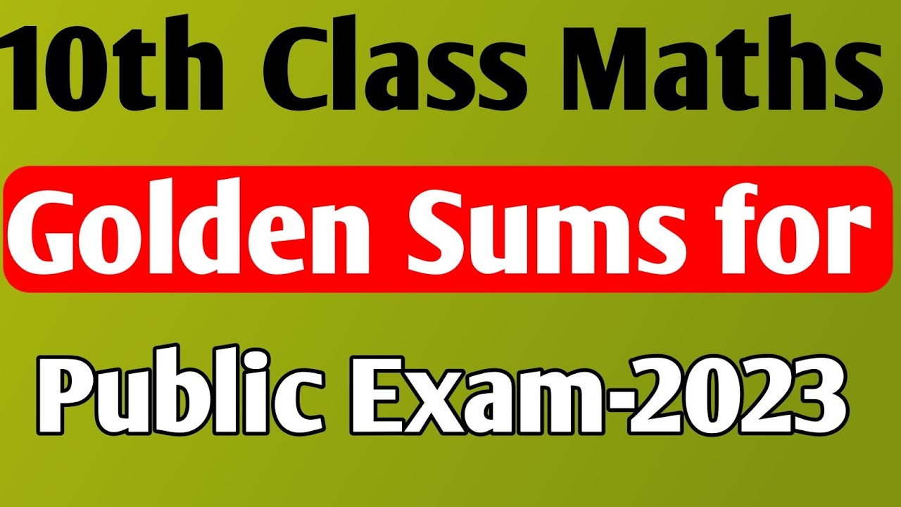 Golden Sums To Pass 10th Class Maths how To Pass 10th Class Maths How golden-sums-to-pass-10th-class-maths-how-to-pass-10th-class-maths-how