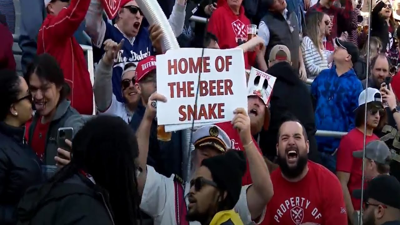 DC Defenders fans become internet legends with 'beer snake' and 'drink ...