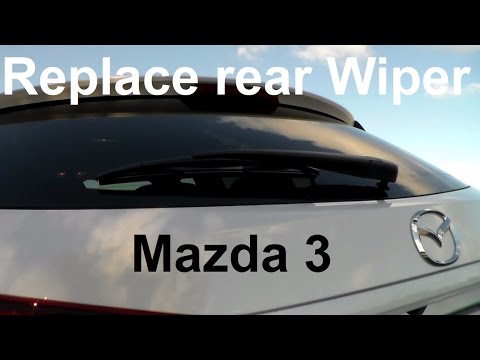 Mazda 3 Hatchback Rear Windshield Wiper Replacement HOW TO replace MAZDA 3 rear wiper