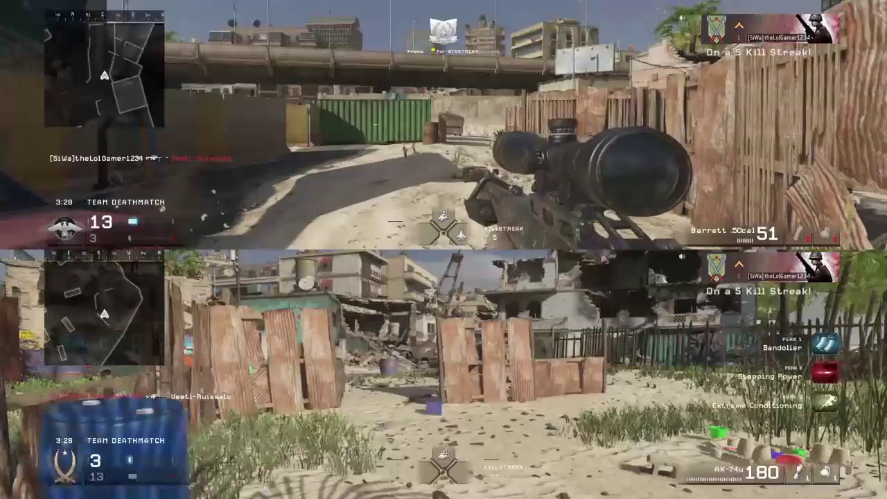 MWR - 1v1 split screen - YouTube