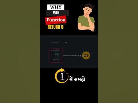 Why main function return 0 in C/C++ Programming l What does main( ) return? | Why return 0 used ...