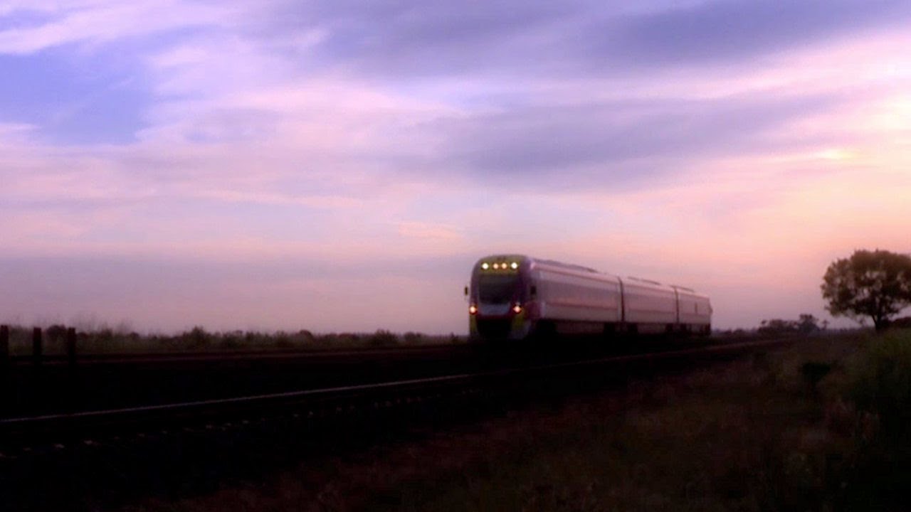 V/line V/locity passenger railcar at sunset - PoathTV Railroads ...
